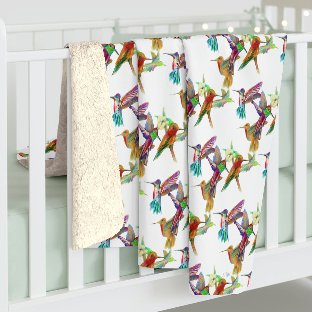 Hummingbird Blanket, Hummingbird Gift, Hummingbird Present, Hummingbird ...