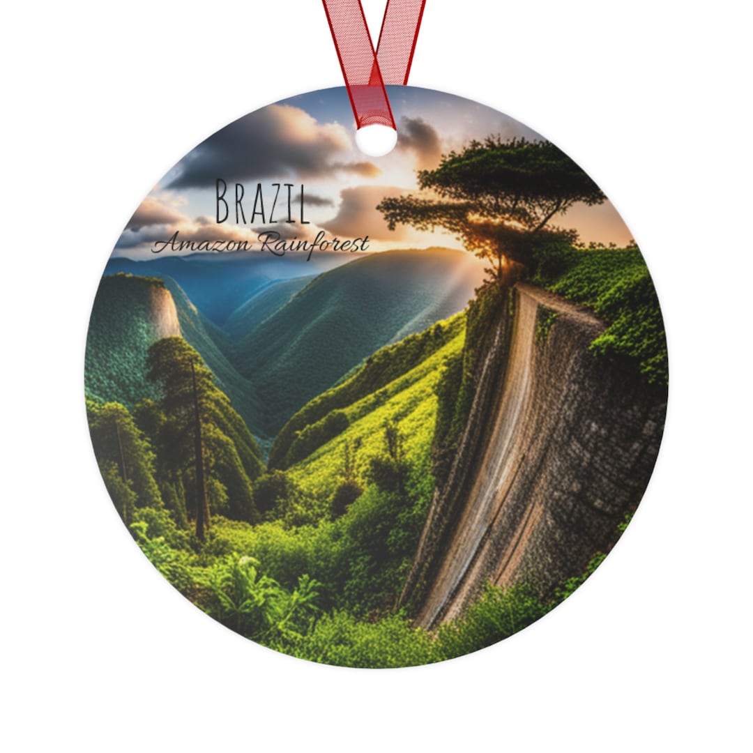 Brazil Amazon Rainforest Christmas Ornament, Brazil Ornament, Brazil ...