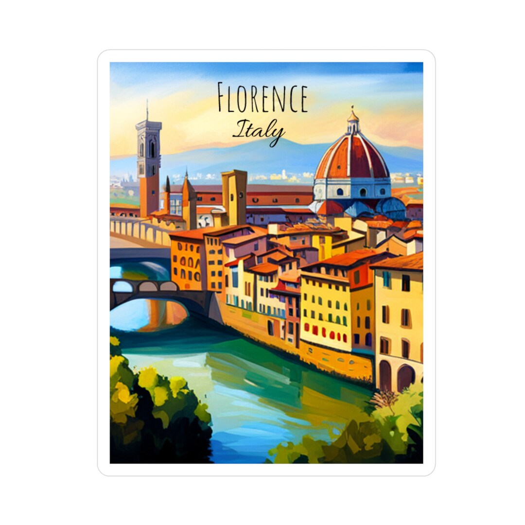Florence Sticker, Florence Italy Sticker, Florence Italy Decal ...