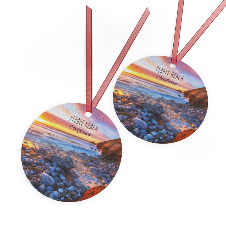 Pebble Beach Christmas Ornament, Pebble Beach California Ornament ...