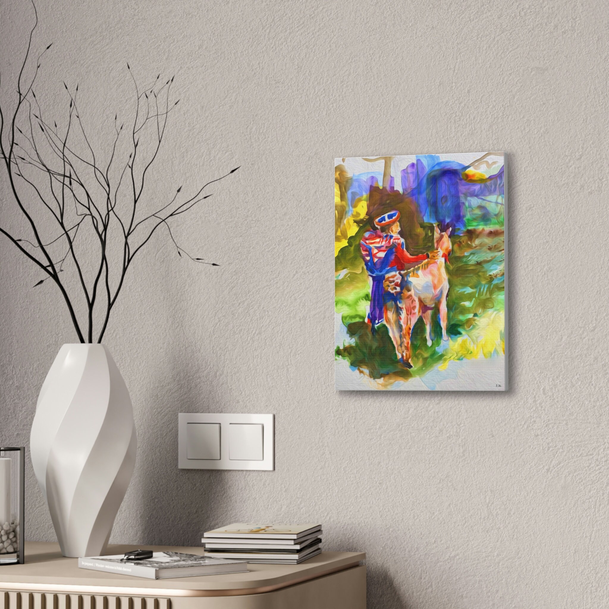Peru Art| Peru Woman Walking Painting| Peru Lover| Peru Gift| Peru Wall ...