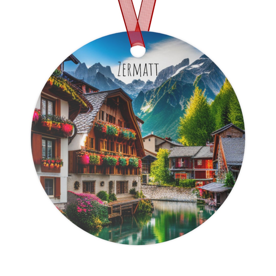 Zermatt Switzerland Christmas Ornament, Zermatt Ornament, Switzerland ...