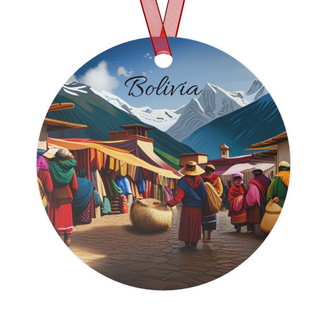 Bolivia Christmas Ornament, Bolivia Ornament, Bolivia Travel, Bolivia ...