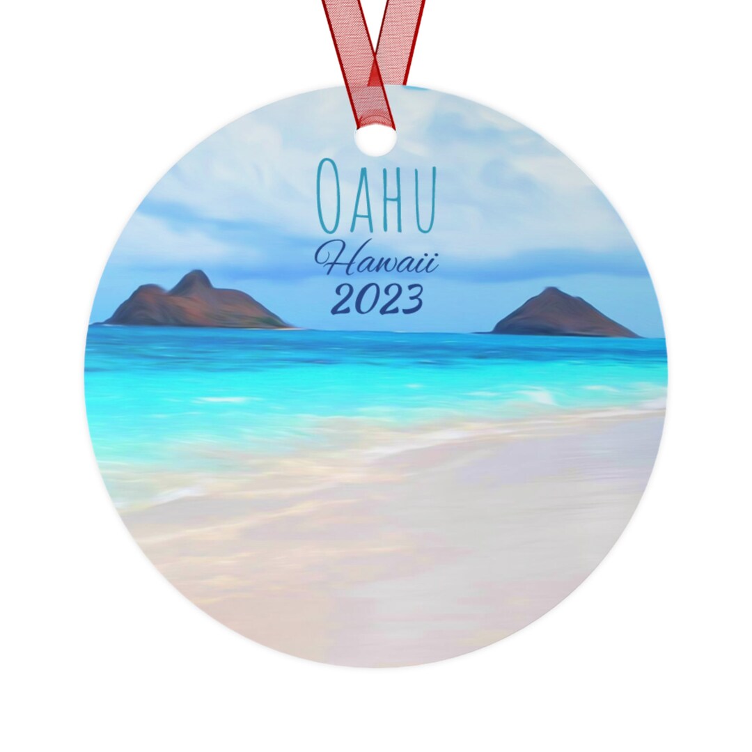 Oahu 2023 Ornament, Oahu Ornament, Oahu Christmas Ornament, Oahu ...