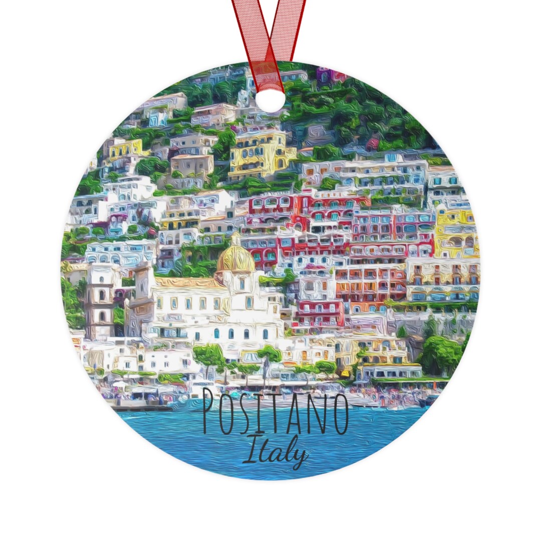 Positano Italy Ornament, Amalfi Coast Italy Ornament, Positano Italy ...