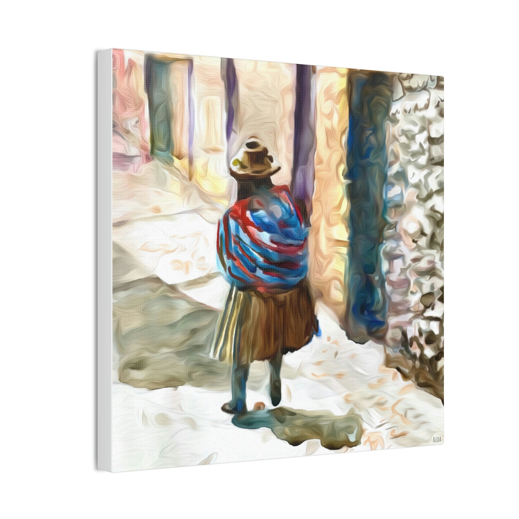 Peru Art| Peruvian Art| Peruvian Woman Painting Print| Peru Art Canvas ...