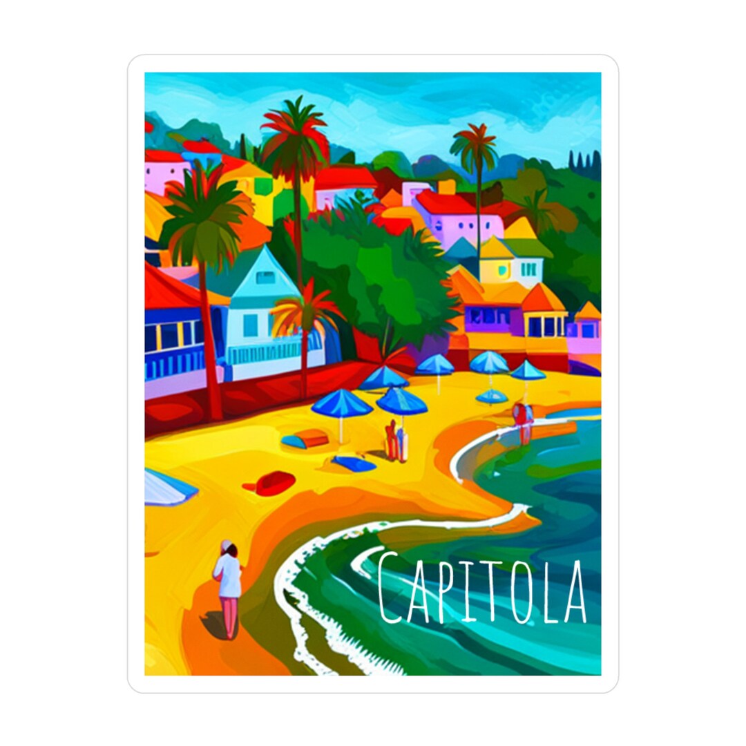 Capitola Sticker, Capitola Santa Cruz Sticker, Capitola Decal, Capitola ...