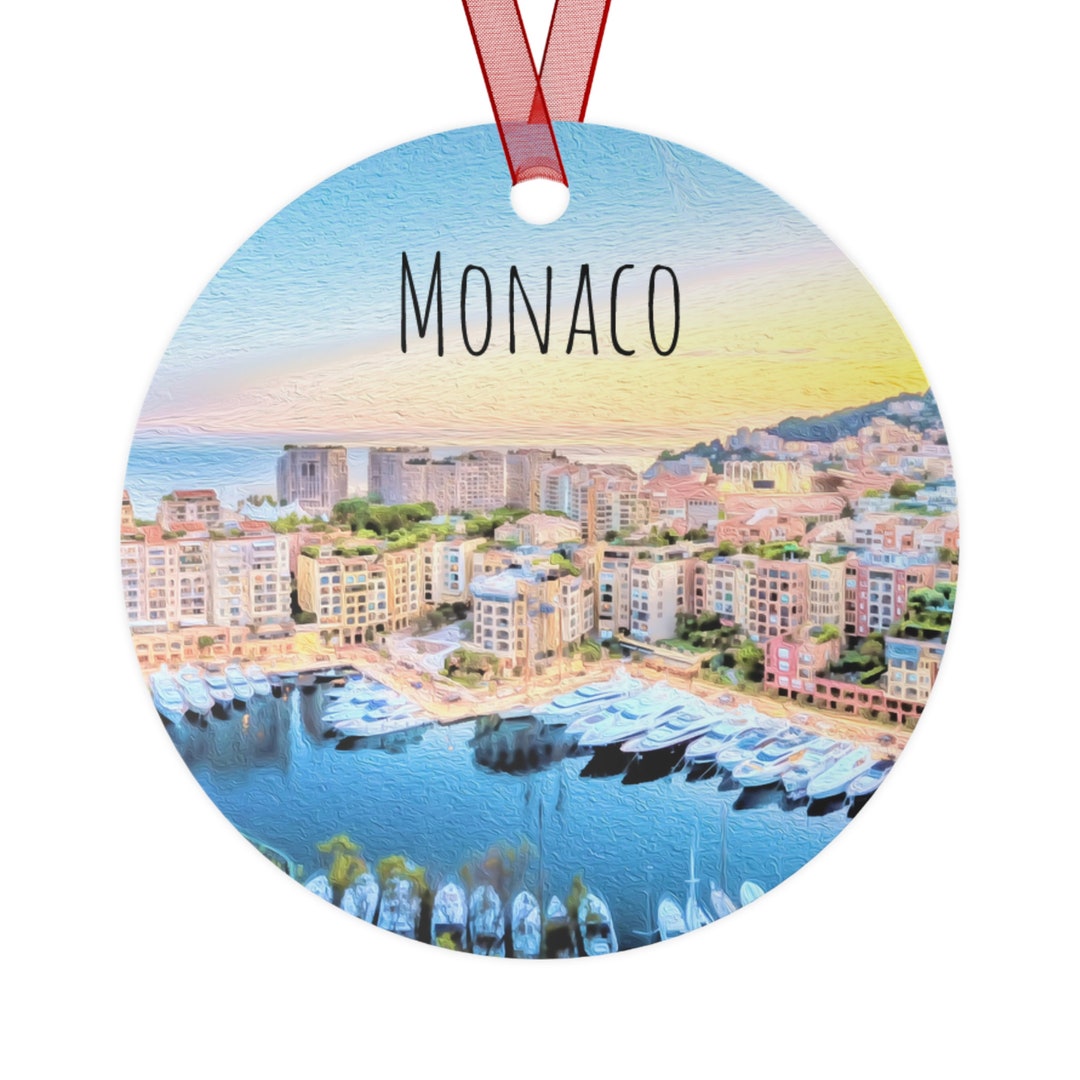 Monaco Ornament, Monaco Gift, Monaco Christmas Ornament, Monaco ...