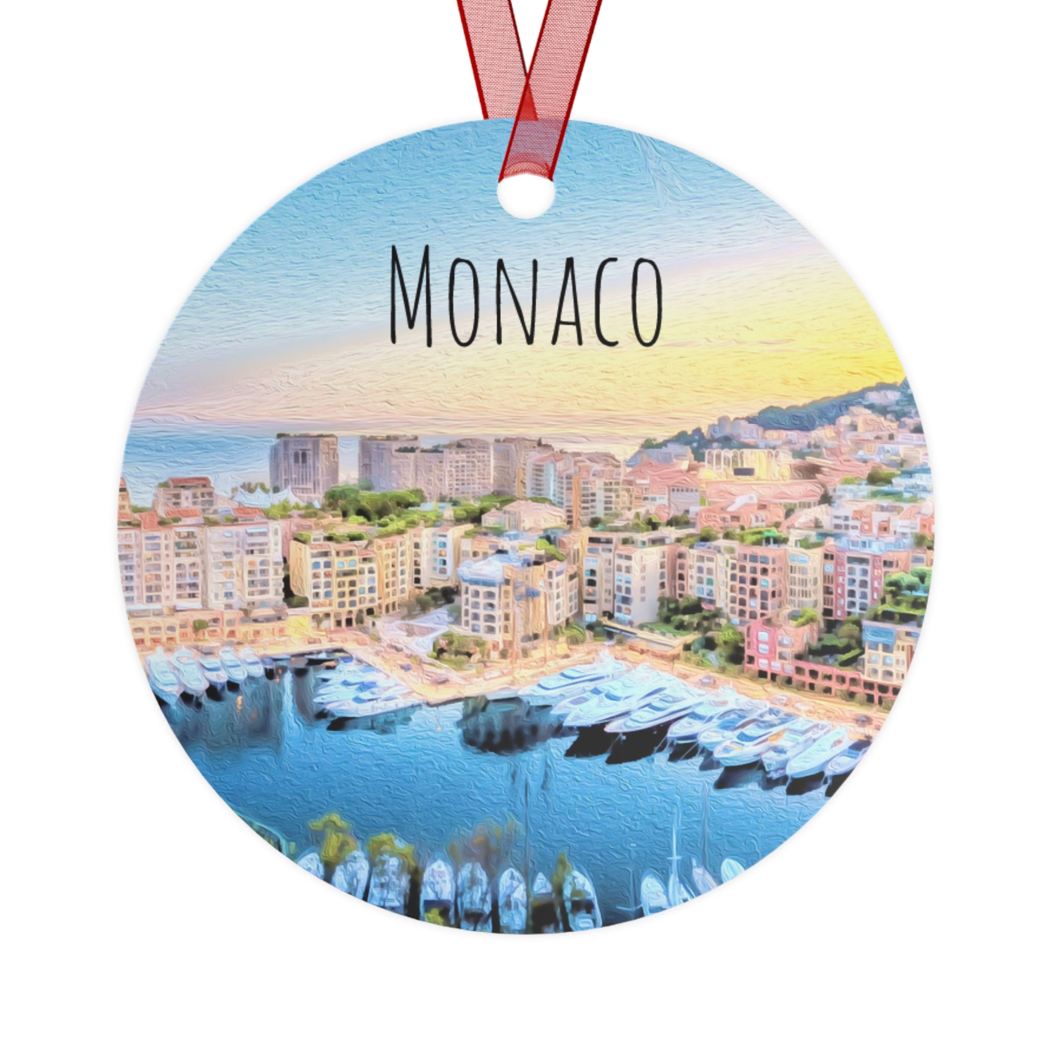 Monaco Ornament, Monaco Gift, Monaco Christmas Ornament, Monaco ...