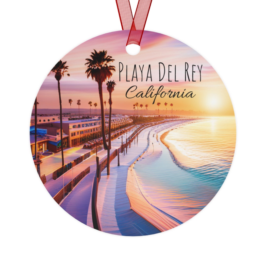 Playa Del Rey Ornament, Playa Del Rey Christmas Ornament, Playa Del Rey ...