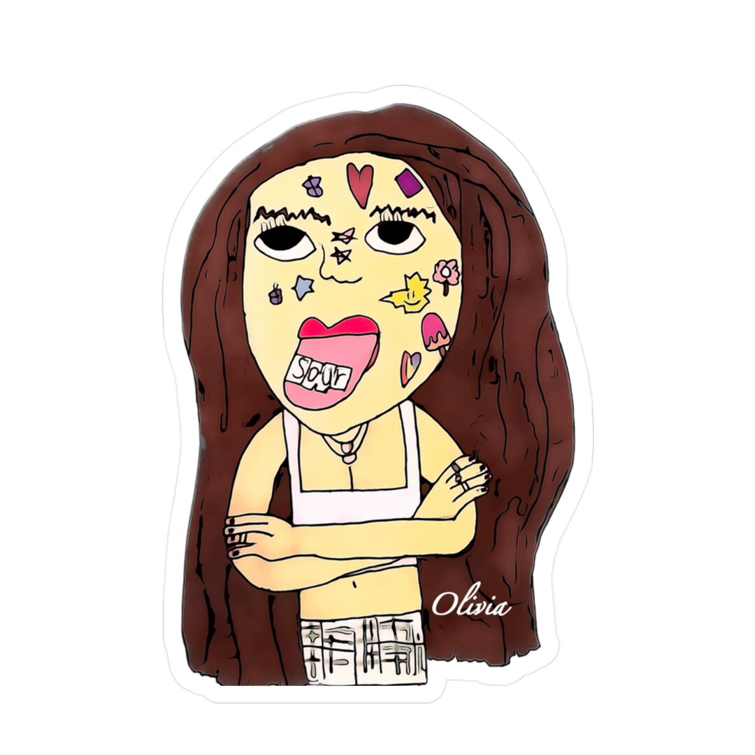 Sour Sticker, Olivia Sticker, Olivia Sour Sticker, Art Decal, Olivia ...