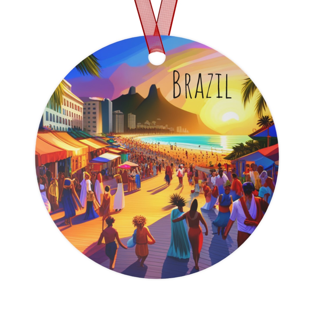 Brazil Christmas Ornament, Brazil Ornament, Brazil Travel, Brazil Gift ...