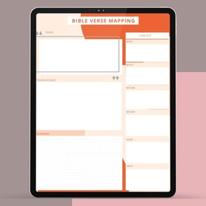 Verse Map Worksheet - Etsy