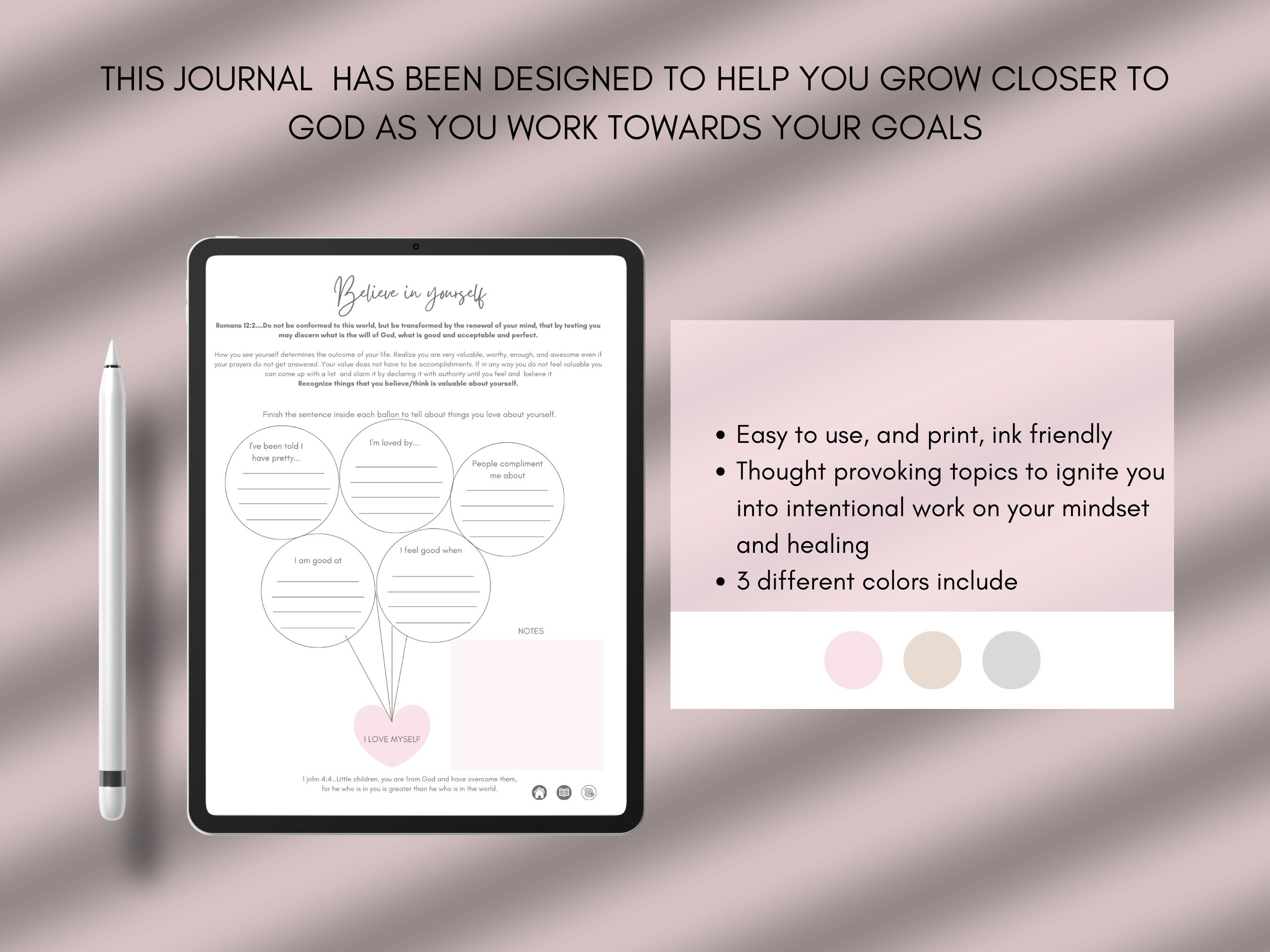 Digital Prayer Journal Planner Goodnotes 21 Days Daily Devotional ...