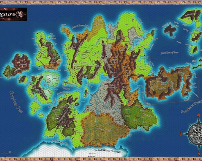 Toril Faerun Maztica Kara-tur Baldur's Gate Neverwinter World Map PNG ...