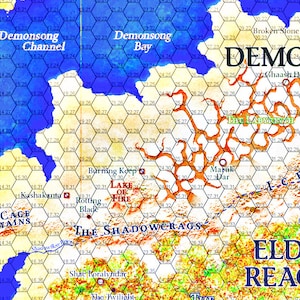 Khorvaire Map - Eberron Dungeons and Dragons With Numbered Hexes (PNG ...