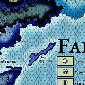 Faerun Map - Forgotten Realms D&D, Hexed (digital Download) - Etsy
