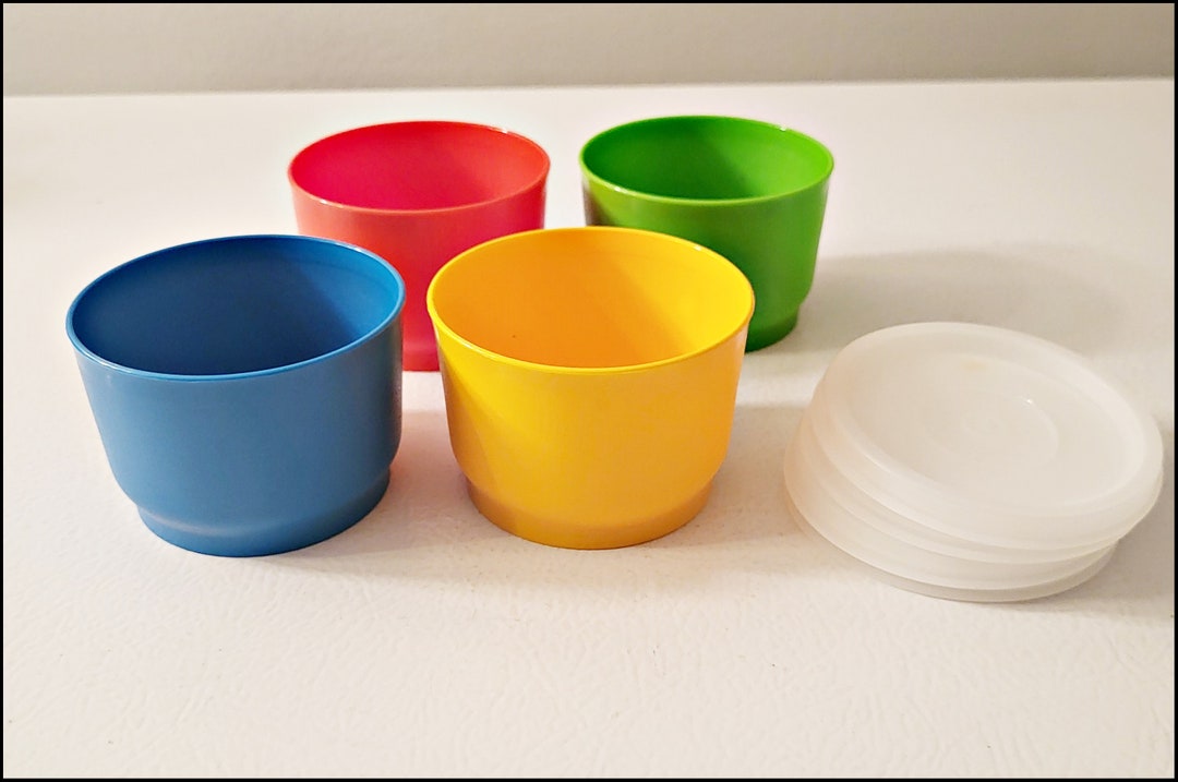 4 Vintage but Also Brand New Tupperware Snack / Lunchbox Tubs ...