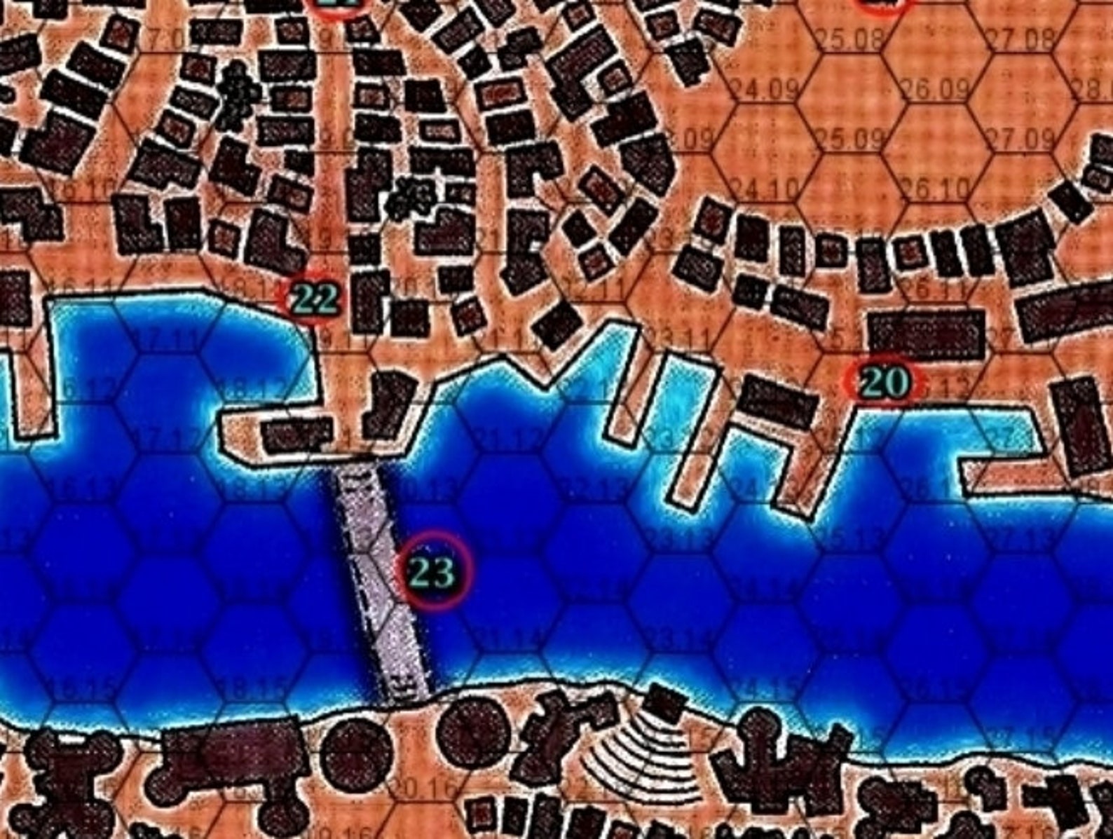 Silverymoon (faerun / Forgotten Realms) Map W/ Numbered Hexes - AD&D ...