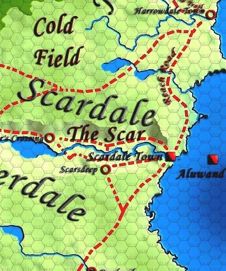 Faerun Dalelands Map: Dungeons and Dragons (PNG Download) - Etsy