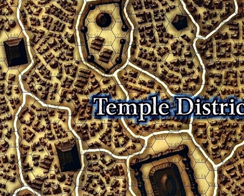 Sigil Numbered Hex Map in PNG Format Use It for a Planescape AD&D ...