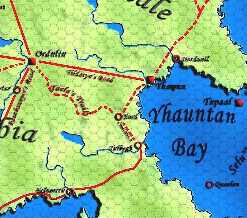 Faerun Dalelands Map: Dungeons and Dragons (PNG Download) - Etsy