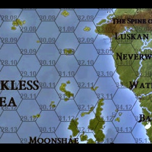 Toril World Map: Dungeons and Dragons, Pathfinder (PNG Download) - Etsy