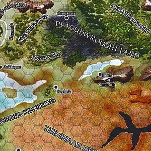 Faerun Map: Numbered Hexes, Dungeons and Dragons (PNG Download) - Etsy