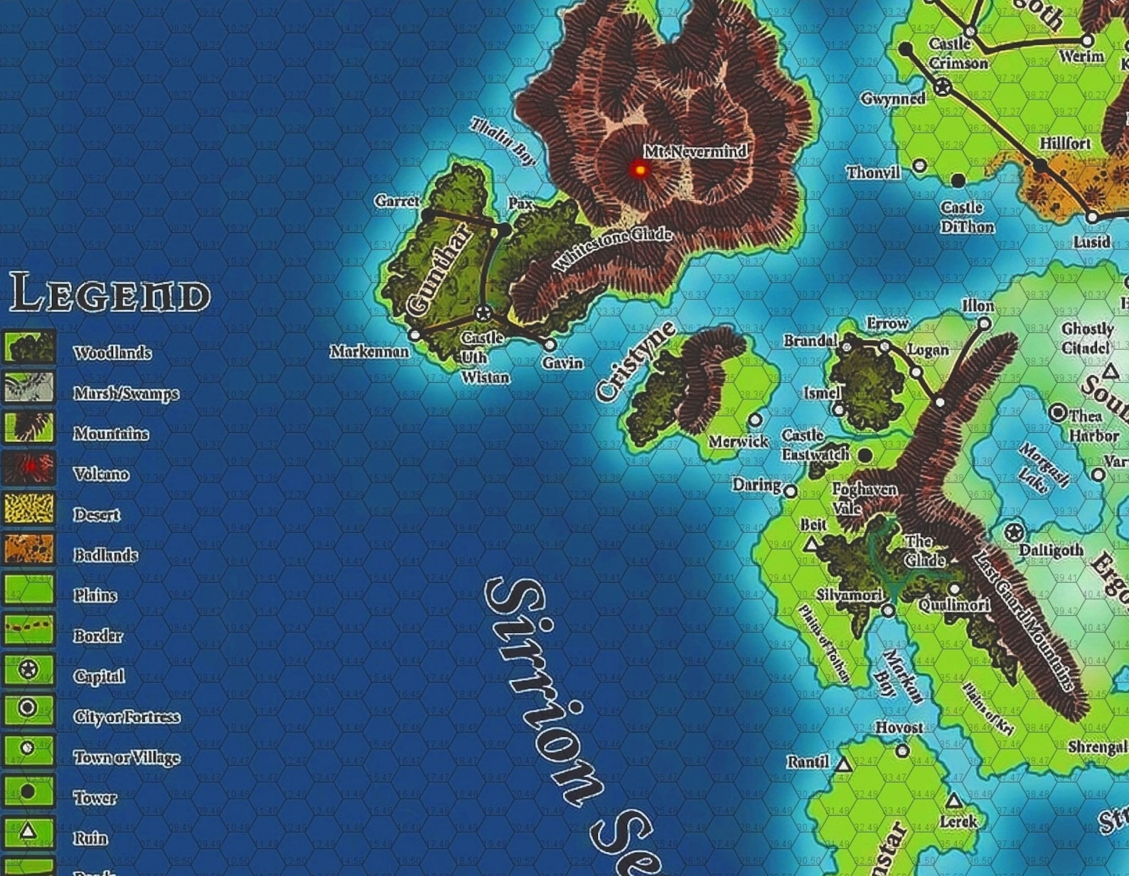 Ansalon Map: Dragonlance Krynn, Hex Grid for D&D (PNG Download) - Etsy