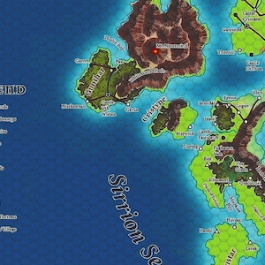 Ansalon Map: Dragonlance Krynn, Hex Grid for D&D (PNG Download) - Etsy