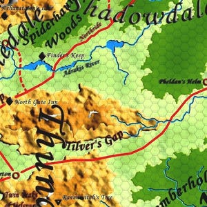 Faerun Dalelands Map: Dungeons and Dragons (PNG Download) - Etsy