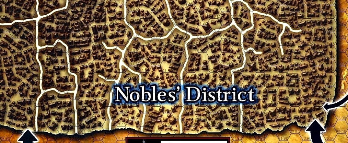 Sigil Numbered Hex Map - Planescape AD&D Dungeons and Dragons Campaign ...