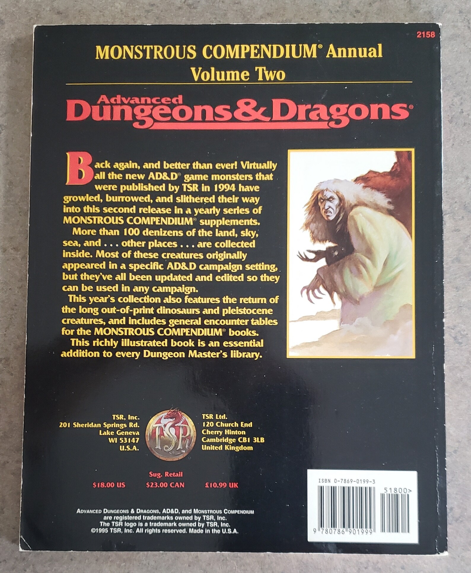 Monstrous Compendium Annual Volume Two Dungeons and Dragons | Etsy