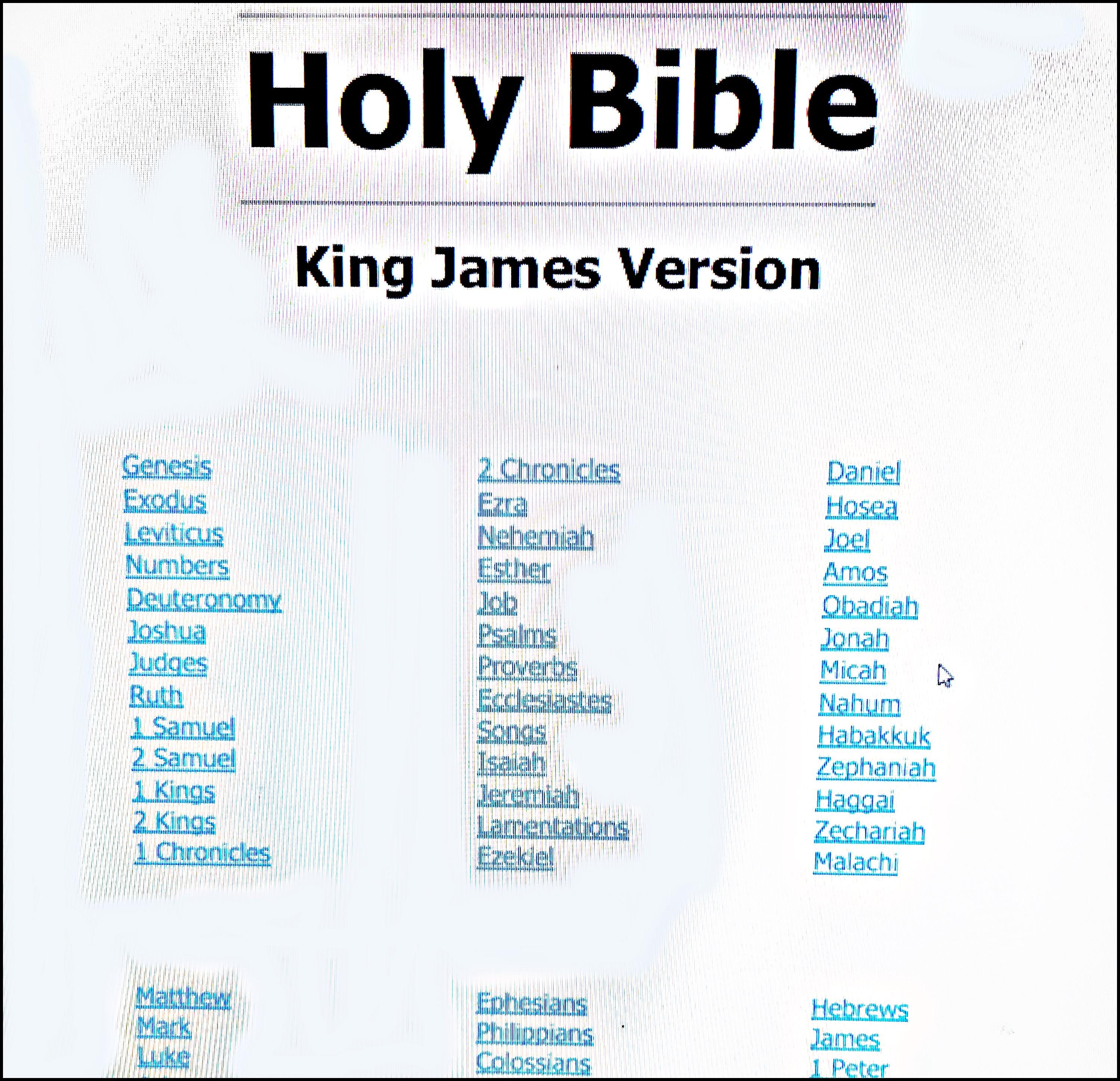 The King James Bible in One-click Searchable Format Original Unedited ...