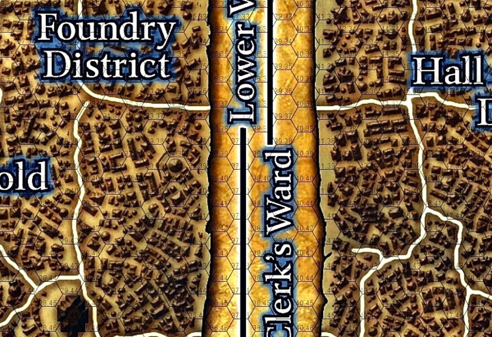 Sigil Numbered Hex Map in PNG Format - Use It for a Planescape AD&D ...