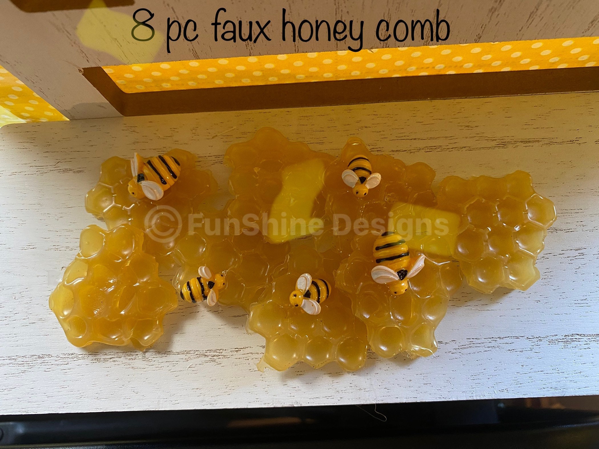 Faux Honeycomb Pieces With Bees for Decorative Accents/filler - Etsy