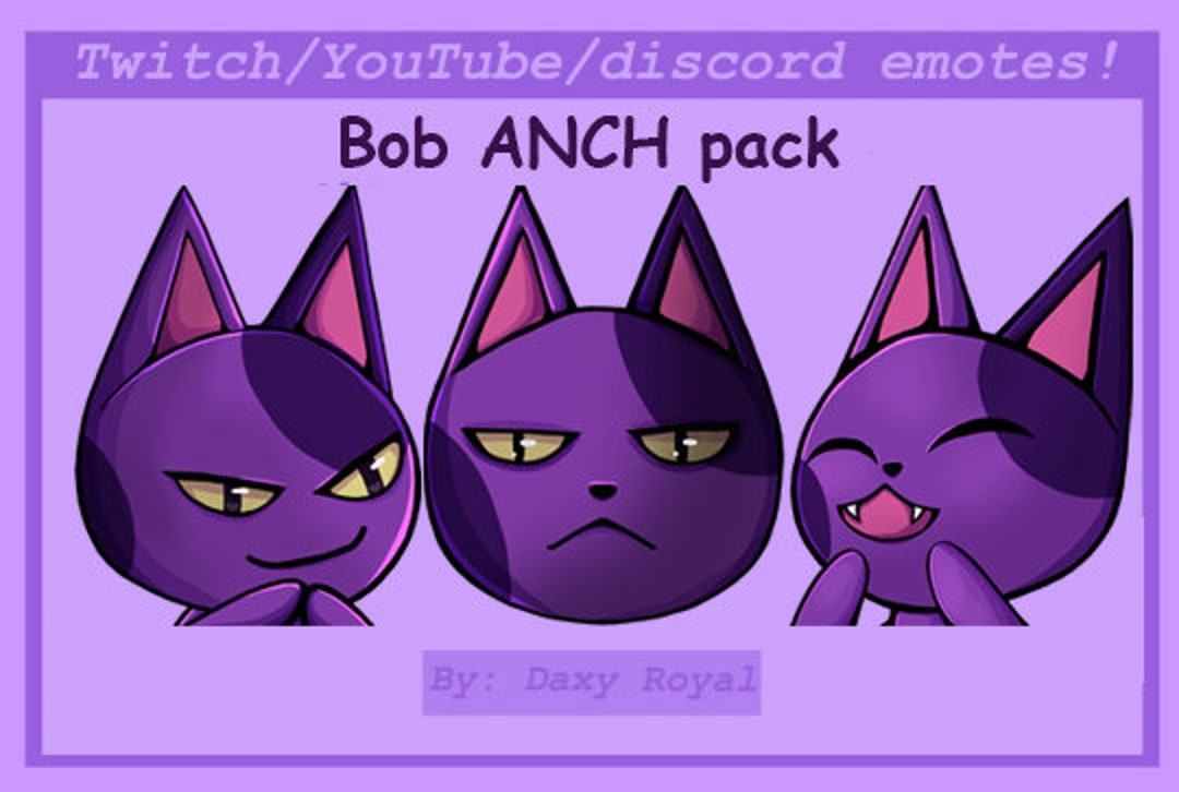 Bob ACNH Emote Pack Twitch/ Discord/ Youtube Ready! - Etsy