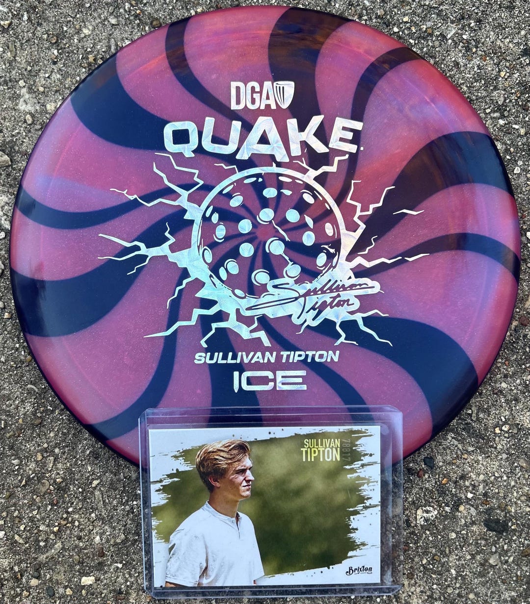 New DGA Sullivan Tipton Ice Swirl Quake - Custom Disc Dye - Midrange ...
