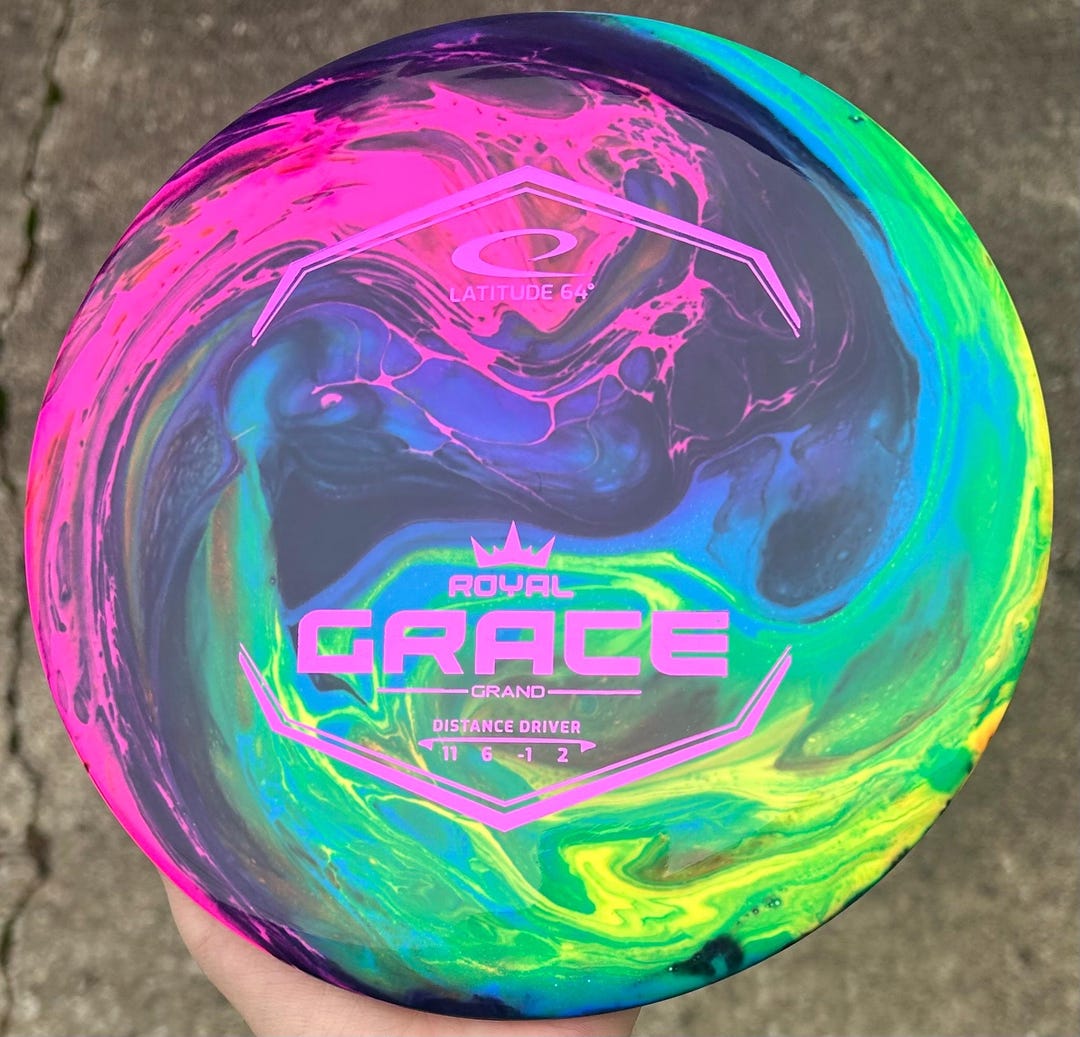 New Latitude 64 Royal Grand Grace Custom Disc Dye Distance Driver 169g ...