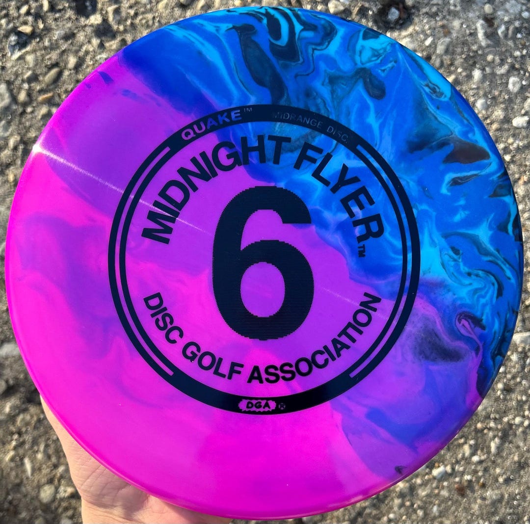 New DGA Midnight Flyer Glow Quake Custom Disc Dye Midrange 177g Glow ...