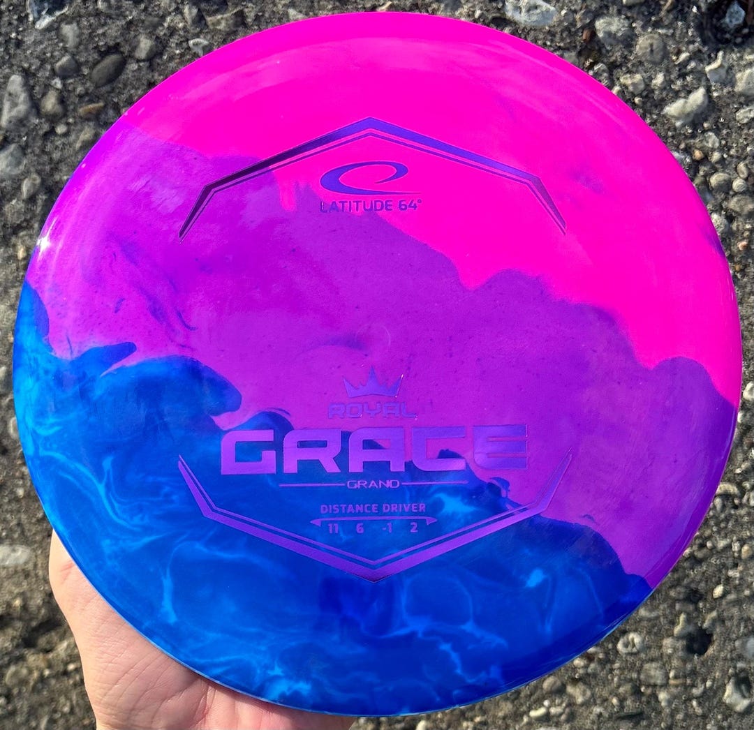 New Latitude 64 Royal Grand Grace Custom Disc Dye Distance Driver 169g ...