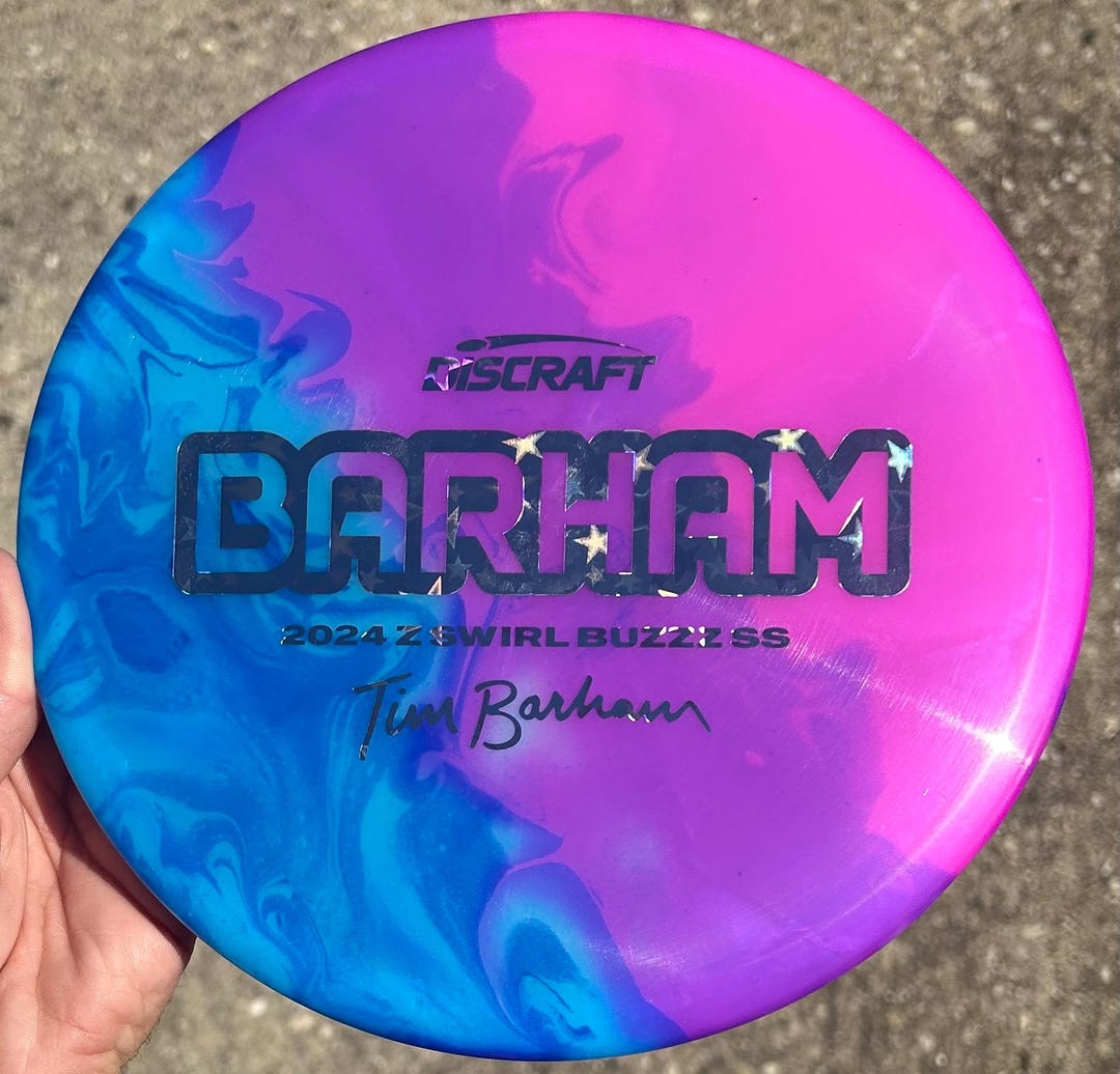 New Discraft Barham 2024 Z Swirl Buzzz SS Custom Disc Dye Midrange 175 ...