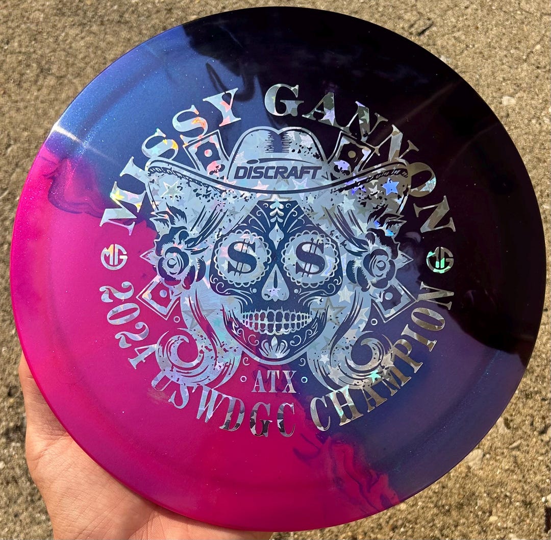 New Discraft Missy Gannon USWDGC Z Swirl Undertaker Custom Disc Dye ...