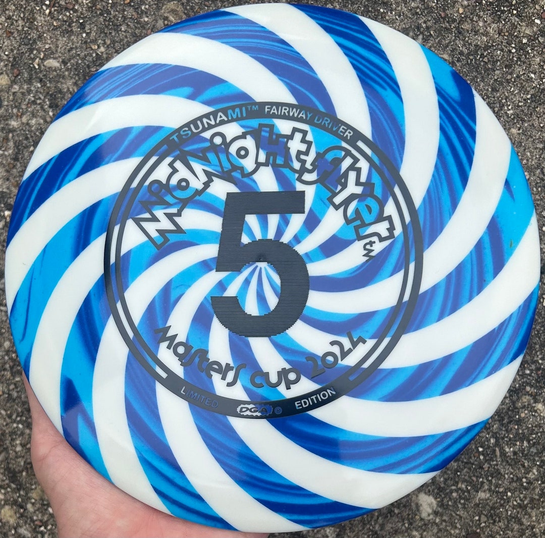 New DGA Midnight Flyer LE Glow Tsunami 2024 Masters Cup Custom Disc Dye ...