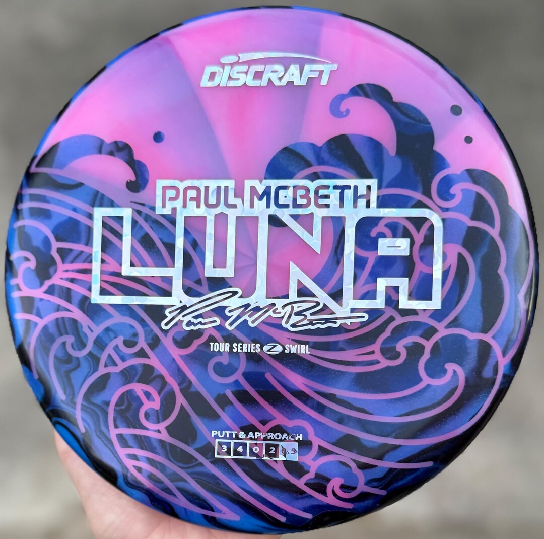 New Discraft 2025 Tour Series Z Swirl Luna (paul Mcbeth) - Putter - 173 ...