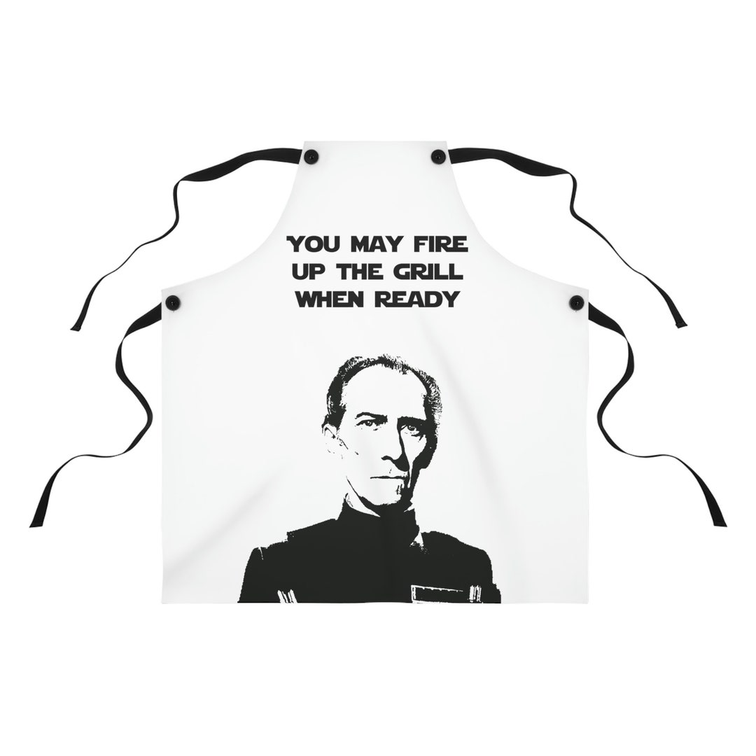 You Many Fire up the Grill When Ready Star Wars Apron, Grill Apron ...