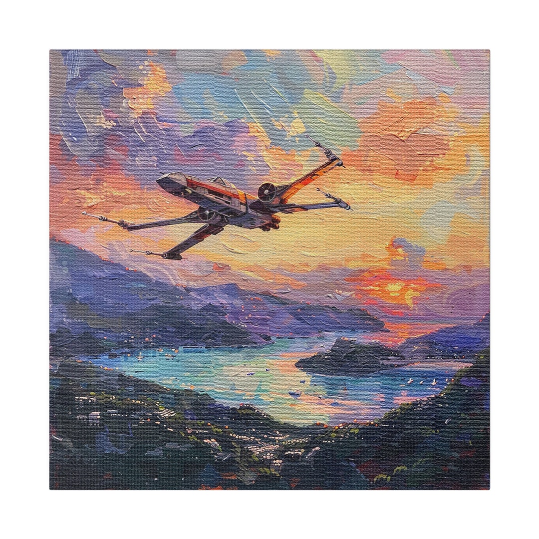 X-wing Painting for Living Room, Star Wars Canvas Art Print, Star Wars ...