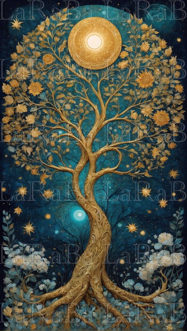 Astral Trees, Clip Art Digital File for Diaries, Calendars, Posters ...
