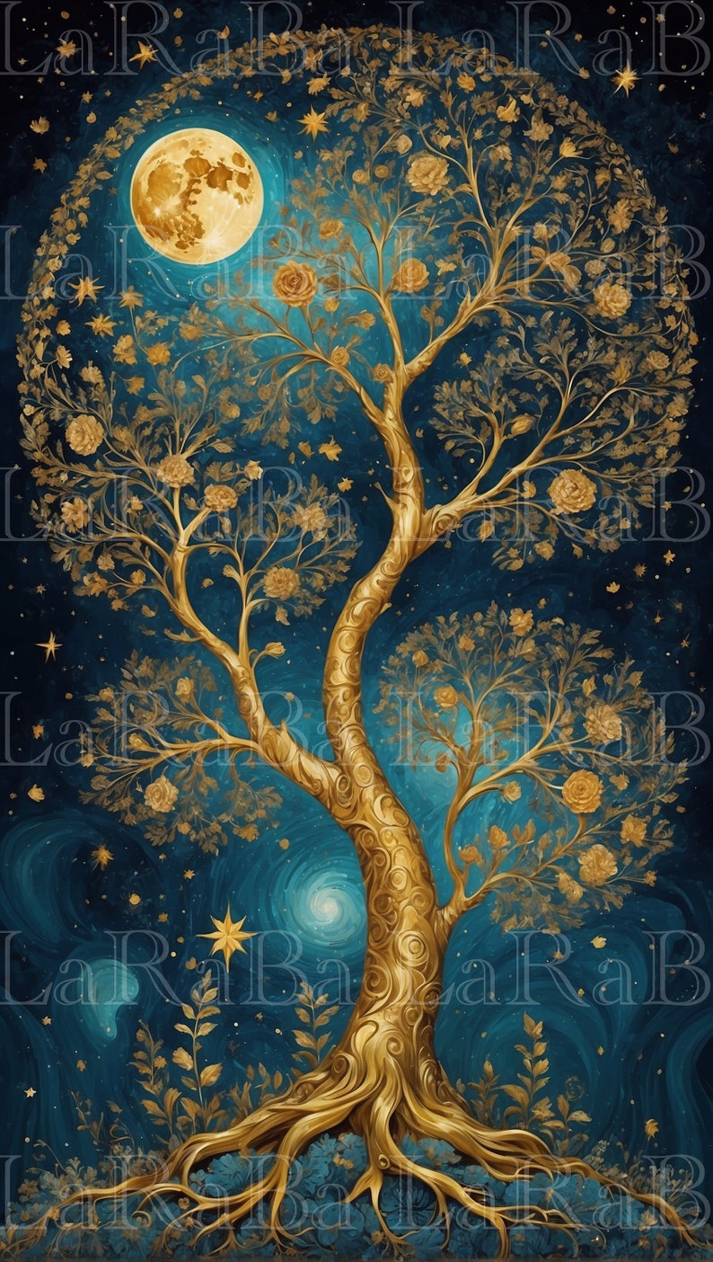 Astral Trees, Clip Art Digital File for Diaries, Calendars, Posters ...