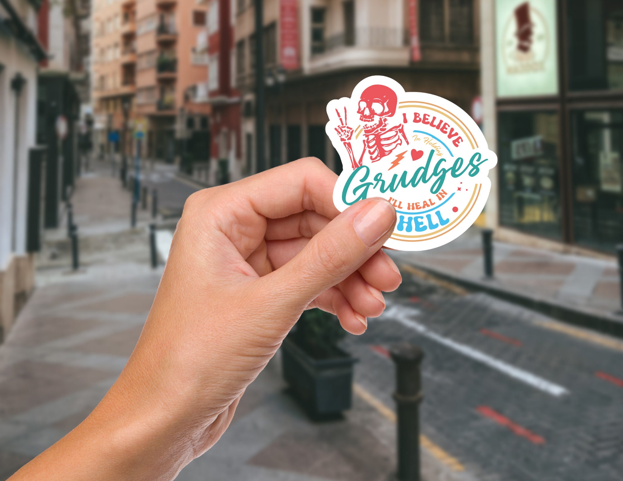 Grudges Holographic Sticker - Etsy